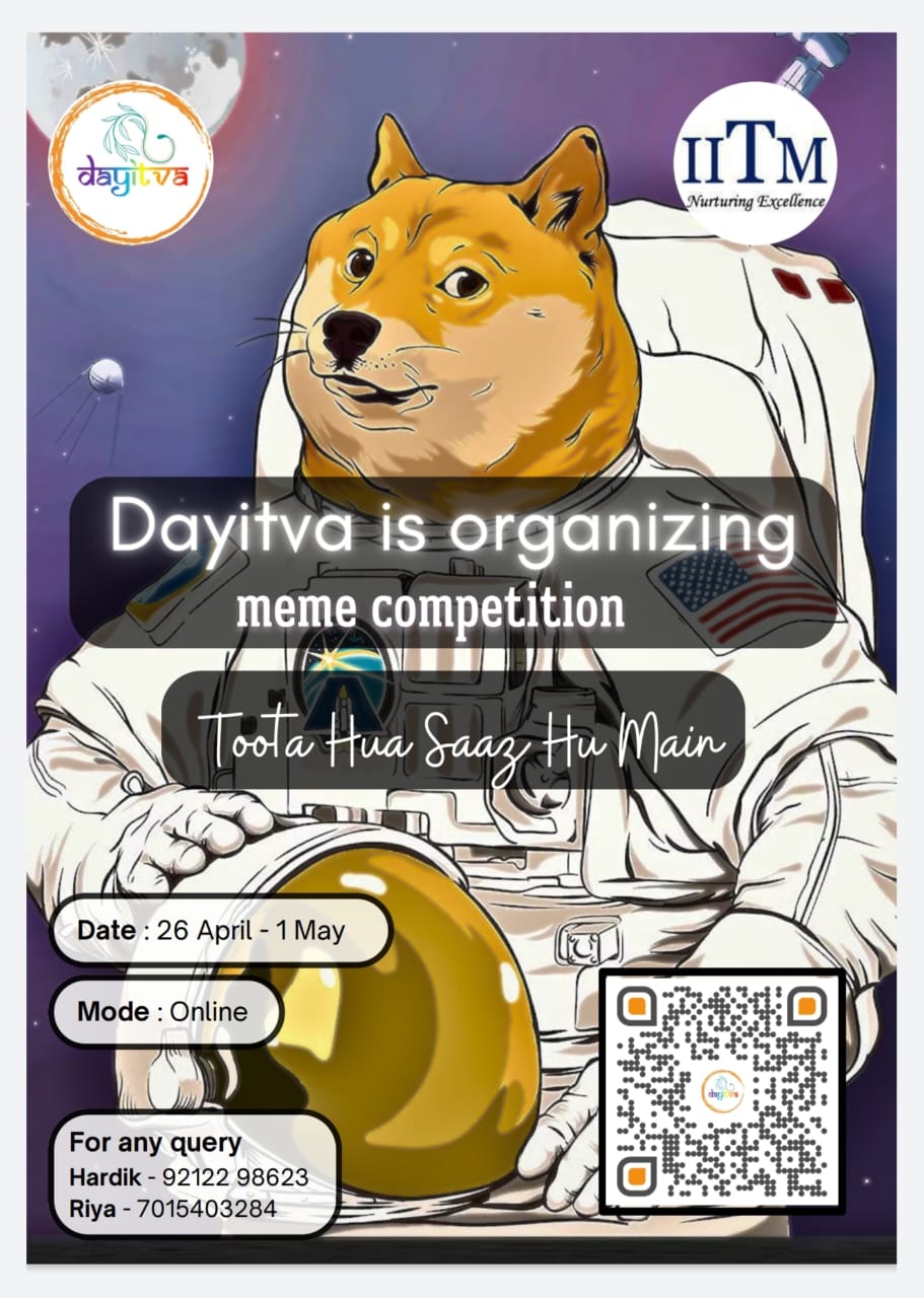 Dayitva Eco -CSR club of IITM is organising a meme competition in ...