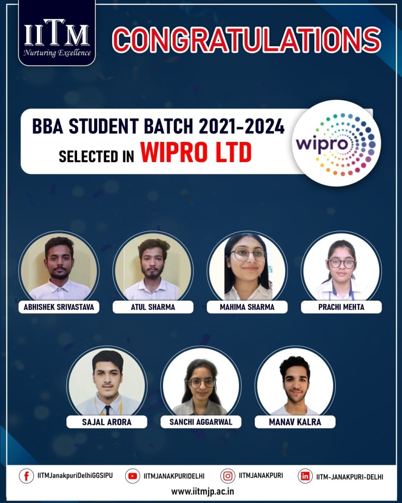 PLACEMENT HIGHLIGHTS – IITM