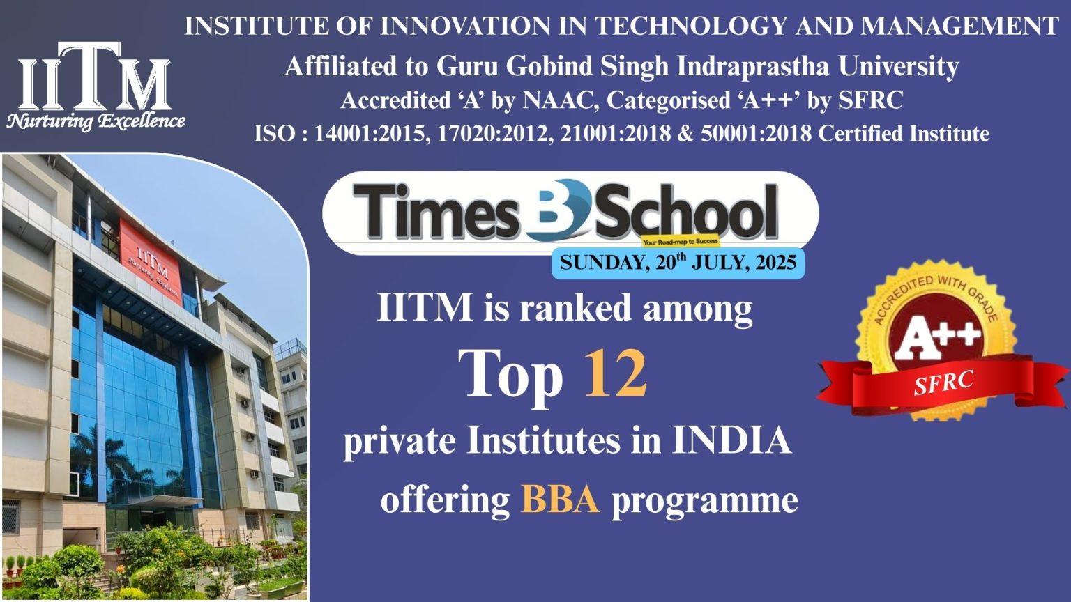 IITM - Institute of Innovation in Technology and Management, Janakpuri